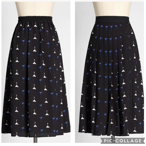 Modcloth | Skirts | Modcloth Upbeat And Downtown Midi Skirt | Poshmark